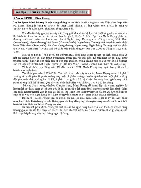 Risk Case Study Pdf