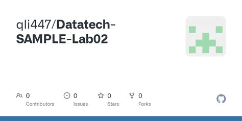 Github Qli447datatech Sample Lab02