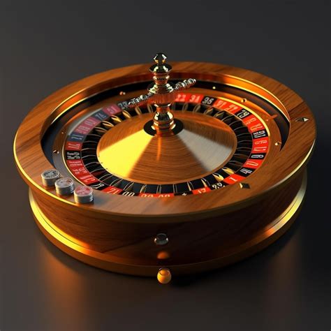 Premium Ai Image A Close Up Of A Golden Roulet Wheel With A Ball On The Top Generative Ai
