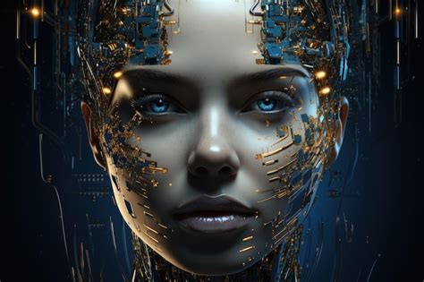 Premium Ai Image Girl Virtual Assistant Chat Bot Connected To The