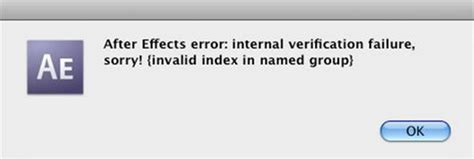 Adobe After Effects Internal Verification Failure Techyv