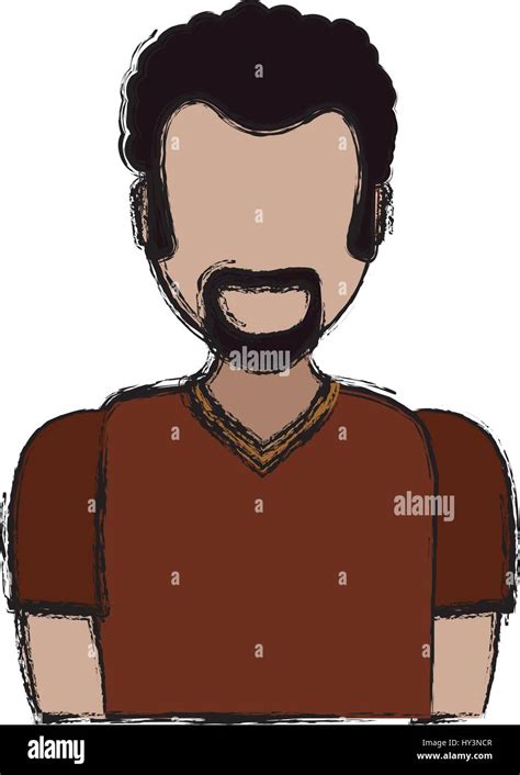 Adult Male Avatar Faceless Vector Icon Illustration Stock Vector Image