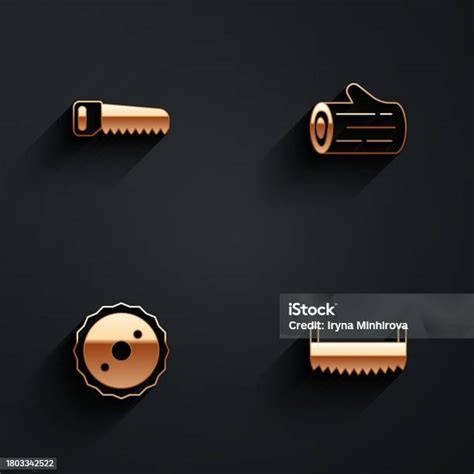 세트 손톱 나무 통나무 원형 블레이드 및 긴 그림자가 있는 양손 아이콘 벡터 Rotary International에 대한 스톡 벡터 아트 및 기타 이미지 Rotary