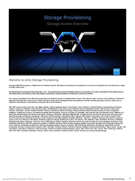 Unity Storage Provisioning Srg Pdf File System Computer File