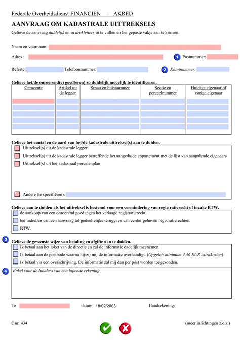 AANVRAAG OM KADASTRALE UITTREKSELS Kadaster Be