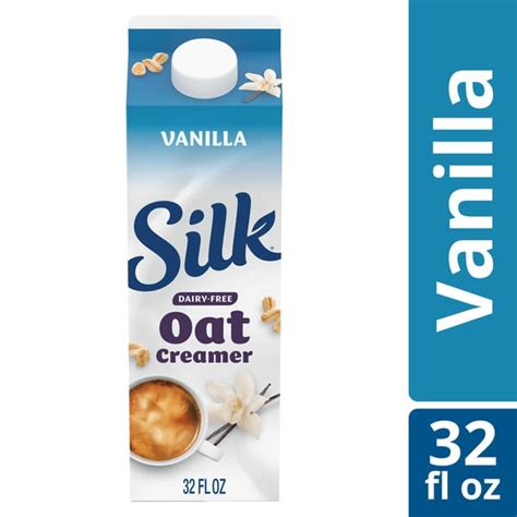Silk Oat Creamer Vanilla Smooth Lusciously Creamy Dairy Free And