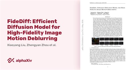 Fidediff Efficient Diffusion Model For High Fidelity Image Motion