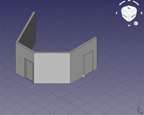 Snapping To The Midpoint Of The Bottom Edge Of The Wall To Place The Door