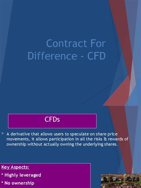 Contract For Difference Cfd Pdf Contract For Difference Financial Economics