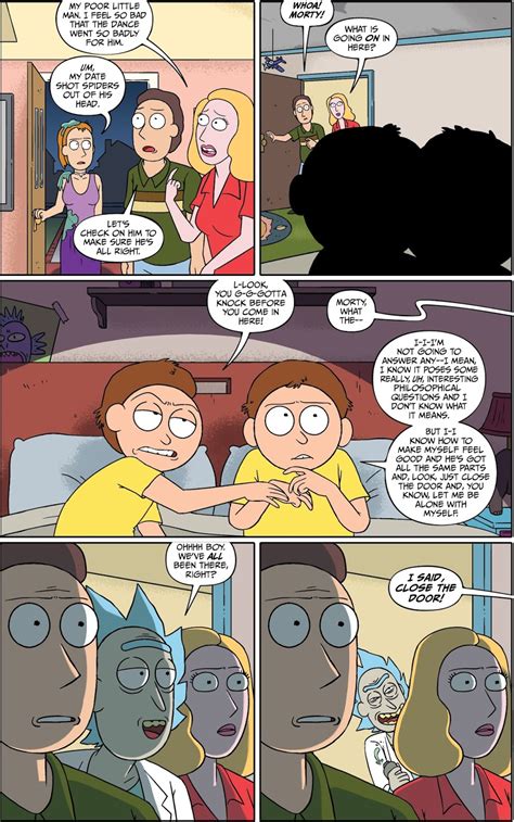 Morty Having Good Time With Himself WTF Rick And Morty Comic Issue 27