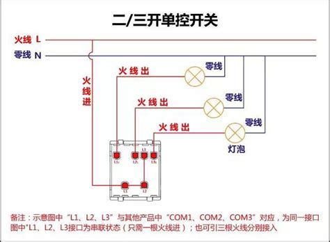三控开关内部结构线路图谁知道？ 三控开关连接线路图