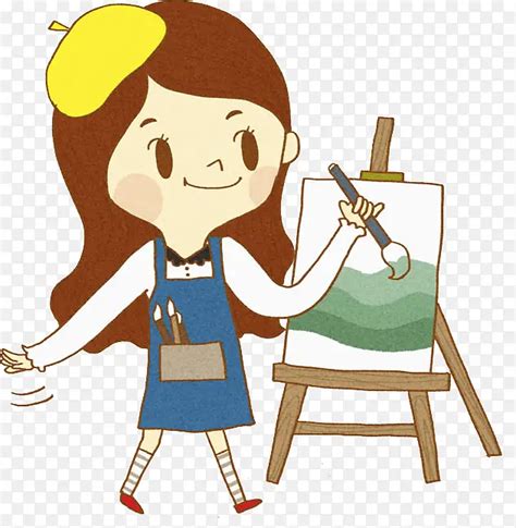 画家女孩png图片素材下载图片编号7836227 Png素材网