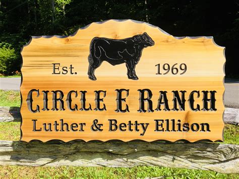 Wooden Ranch Entry Signs