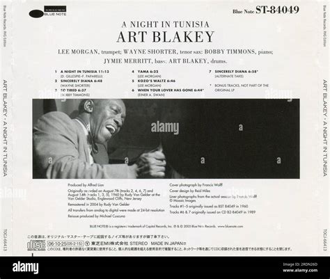 CD Art Blakey S JAZZ MESSENGERS A Night In Tunisia TOCJ 66413