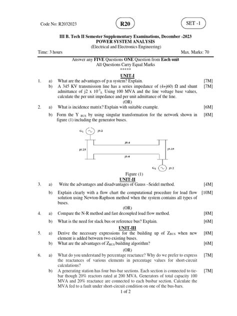 Power System Analysis Dec 2023 Pdf Electrical Engineering Electricity
