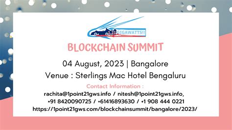 Blockchain Summit Bangalore