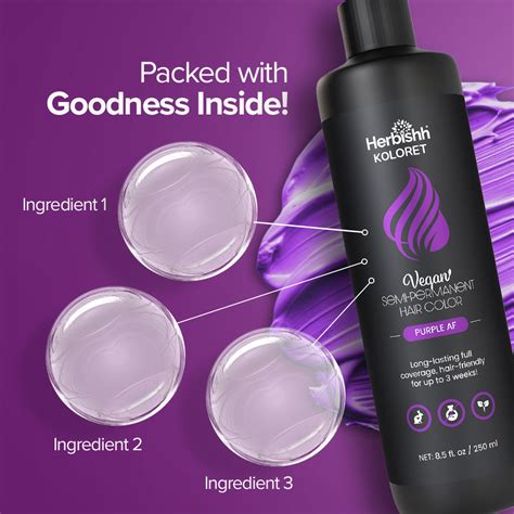Herbishh Koloret Semi Permanent Hair Color Purple