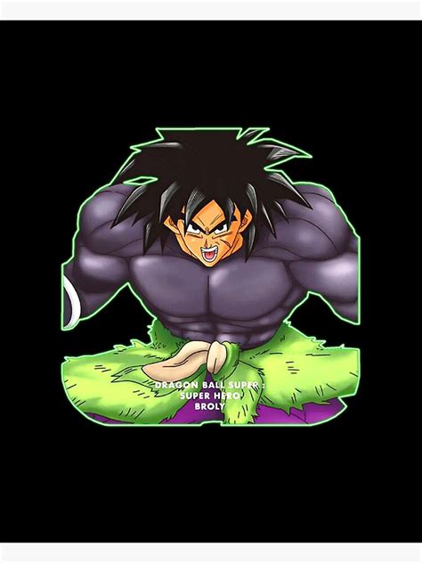 Lámina Metálica Dragon Ball Super Super Hero Broly Nueva Película 2023