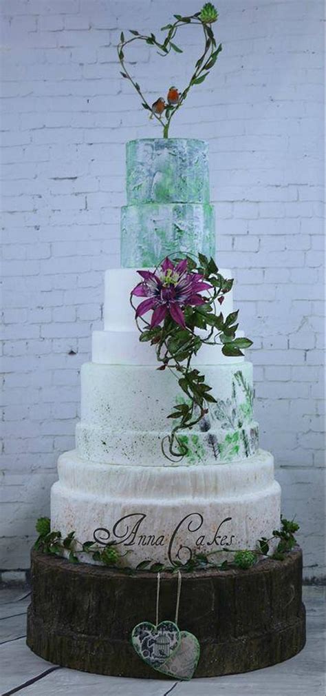 Wedding Cake With Passion Flower Decorated Cake By Cakesdecor