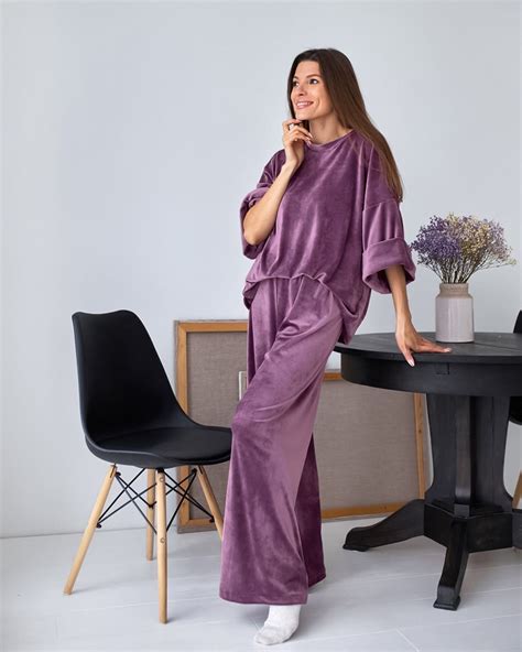 Winter Warm Extra Thick Pajamas Three Quarter Sleeve Velvet Ladies