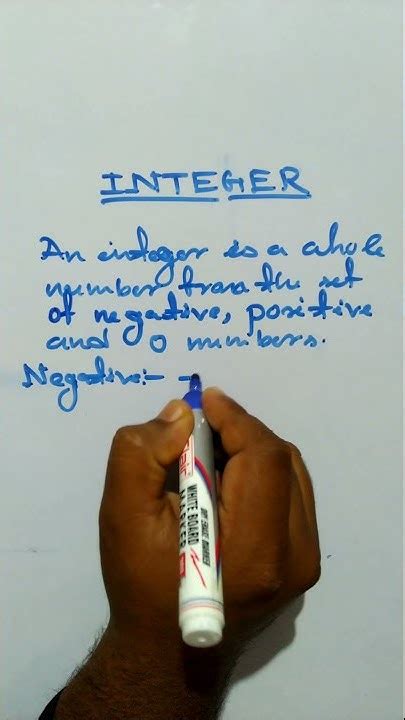 Definition Of Integer Youtube