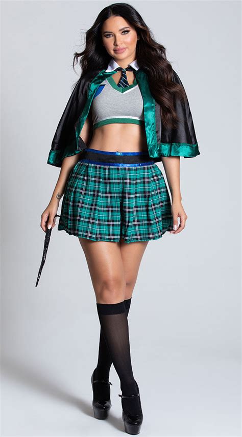 Sinister Spellcaster Costume Sexy Magic School Costume