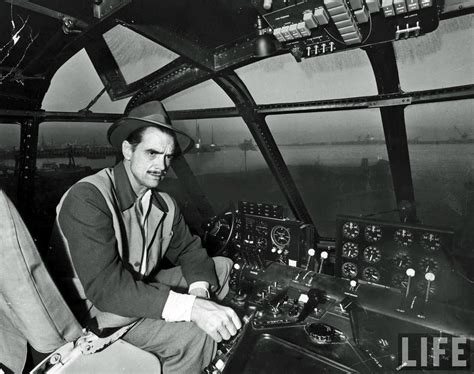 Howard Hughes Sits In The Cockpit Of His Spruce Goose The Largest