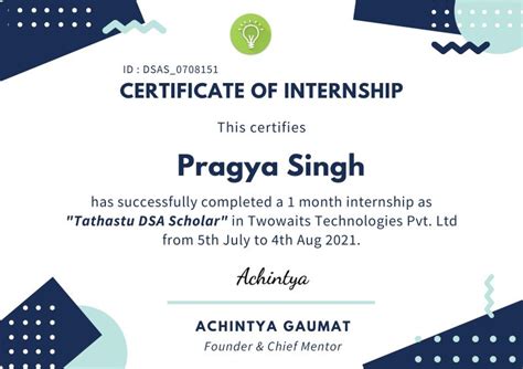 Pragya Singh On Linkedin Internship Opportunity