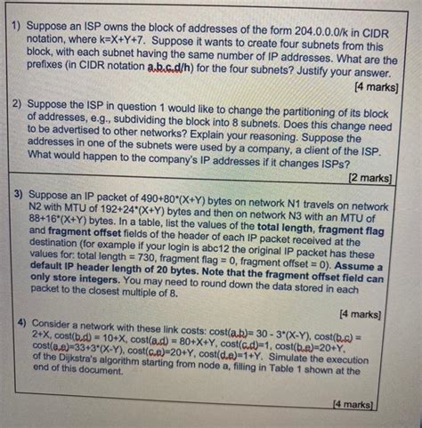 solved 1 suppose an isp owns the block of addresses of the