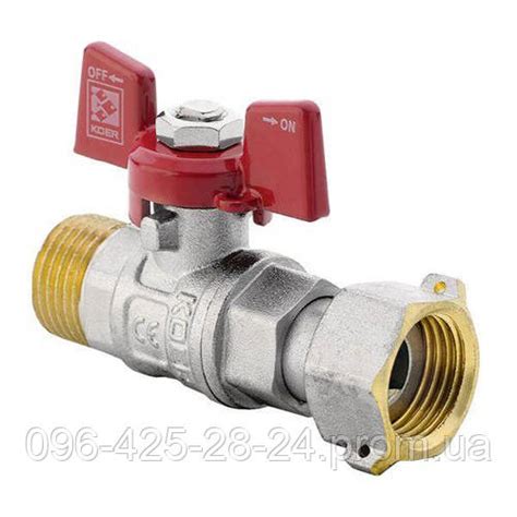 Кран с накидной гайкой 1 2 ГШБ KOER KR.220 KR0164 KA, код: 5561073 (ID ...