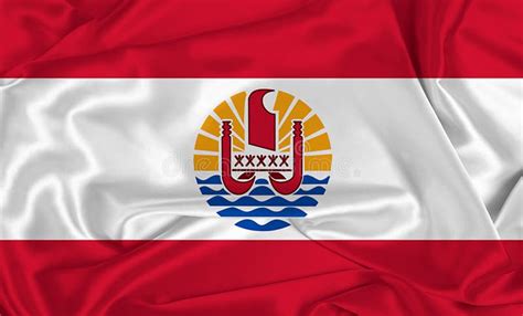 Bandera Nacional De Polinesia Francesa Foto de archivo Imagen de antiguo ilustración