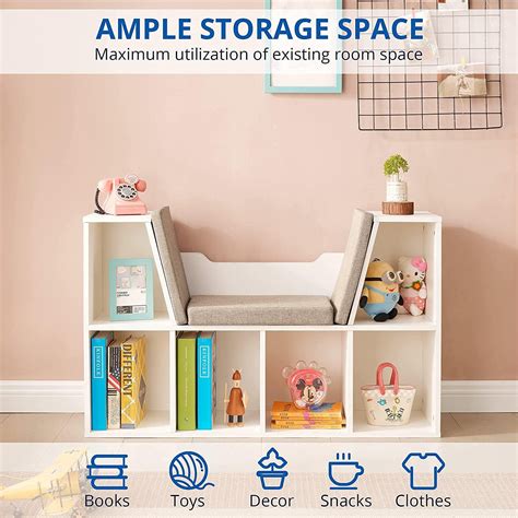 Детска Етажерка Библиотека и Пейка