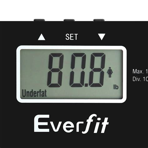 Everfit Body Fat Bathroom Scale Weighing Water Body Fat Gym 180kg