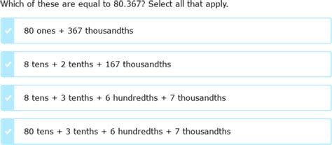 Ixl Compose And Decompose Decimals In Multiple Ways 5th Grade Math
