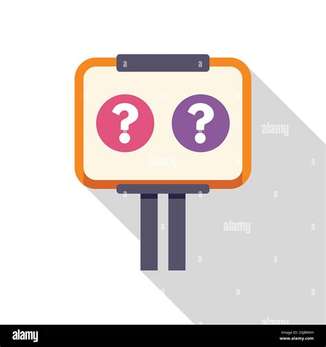 Billboard Showing Two Question Marks Suggesting A Choice To Be Made For A Quiz Or Survey Stock