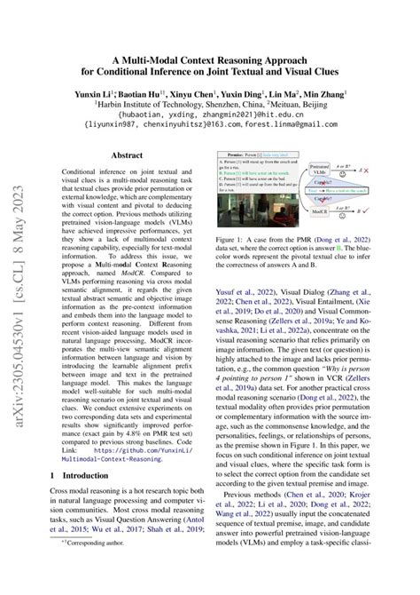 a multi modal context reasoning approach for conditional inference on
