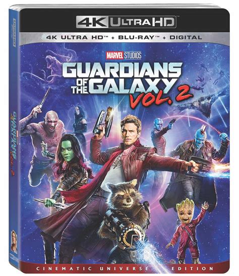 Guardians Of The Galaxy Vol 2 Blu Ray 4k And Dvd Release Details