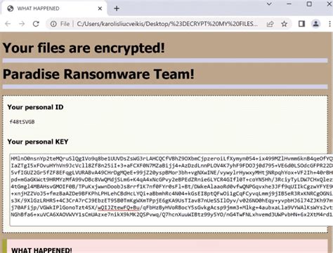 Remove And Decrypt Honkai Virus Paradise Ransomware