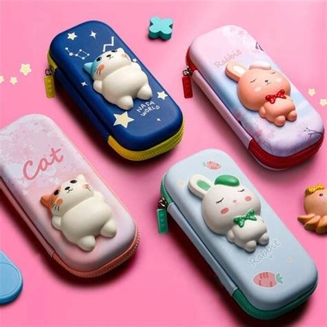 خرید و قیمت جامدادی Kbx جلد محکم با عروسک اسکویشی ترب