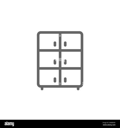 Subline Icon Of The Third Floor Cabinet Graphic Resource Template