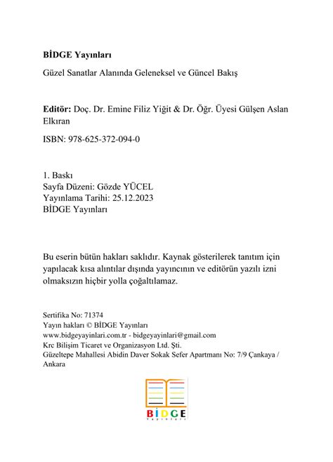 Pdf Bİdge Yayınları