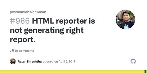 Html Reporter Is Not Generating Right Report · Issue 986