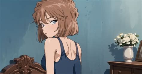名探偵コナン 灰原哀 スク水・競泳水着 お尻 ラスト 齋藤さんの趣味の部屋のイラスト Pixiv