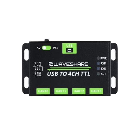 Waveshare Industrial USB TO CH TTL Converter USB To UART Multi Protection Systems Support