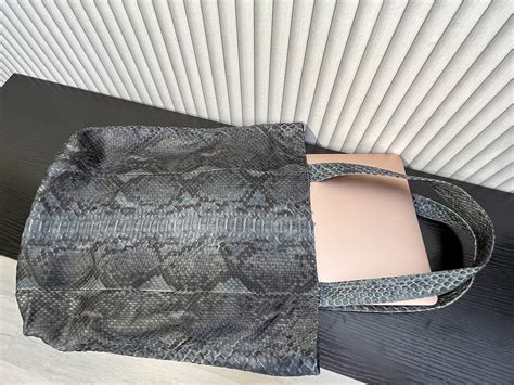 ziggy tote python skin kmoss plus size