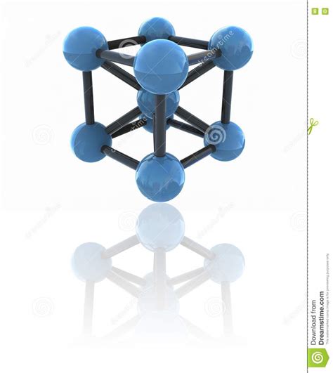 Isolated Molecule Stock Illustration Illustration Of Object 10220246