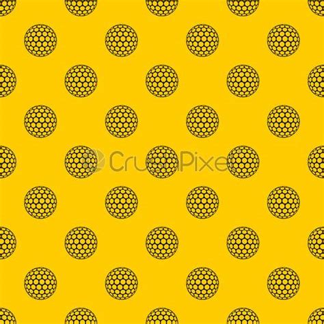 Black And White Golf Ball Pattern Vector Stock Vector 6132324