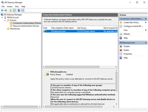 Remote Desktop Gateway Server 2016 Or 2019 Configuration