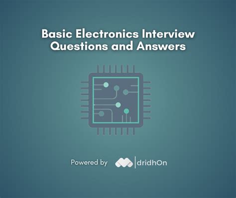 Basic Electronics Interview Questions And Answers Dridhon