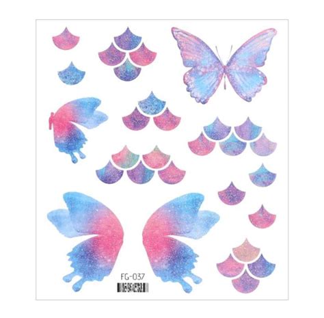 Promo Stiker Tato Wajah Bentuk Kupu Kupustiker Sayap Kupu Kupu